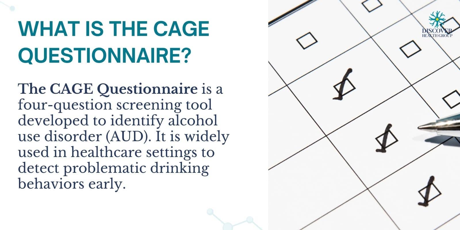What is the CAGE Questionnaire? - Discover Health Group